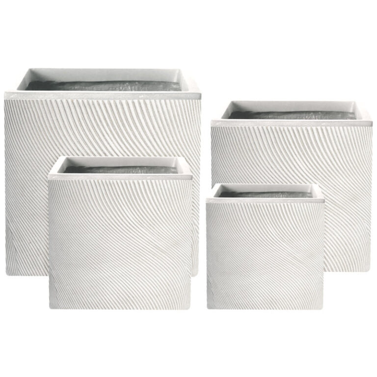 HELIX Cube Pot White - Project Plants