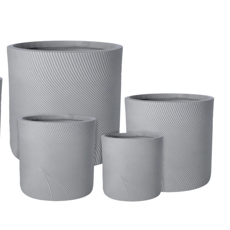 Helix Cylinder Pot Grey - Project Plants